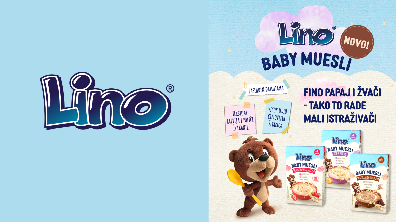 Lino Baby Muesli - Fino papaj, fino žvači